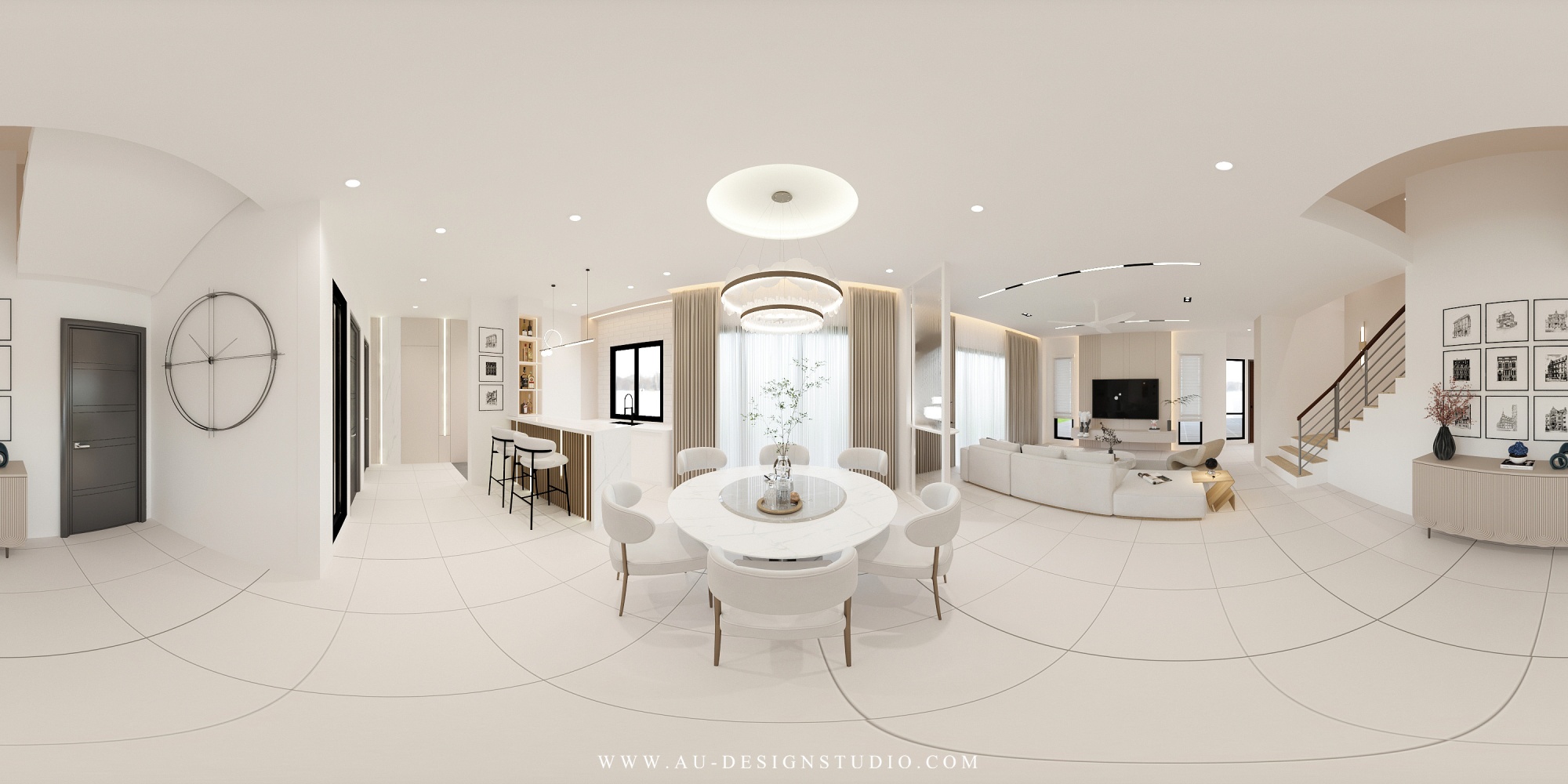 #AU DESIGN STUDIO # SEMANJA KAJANG PROJECT # DINING AREA # DESIGNER - YUMI